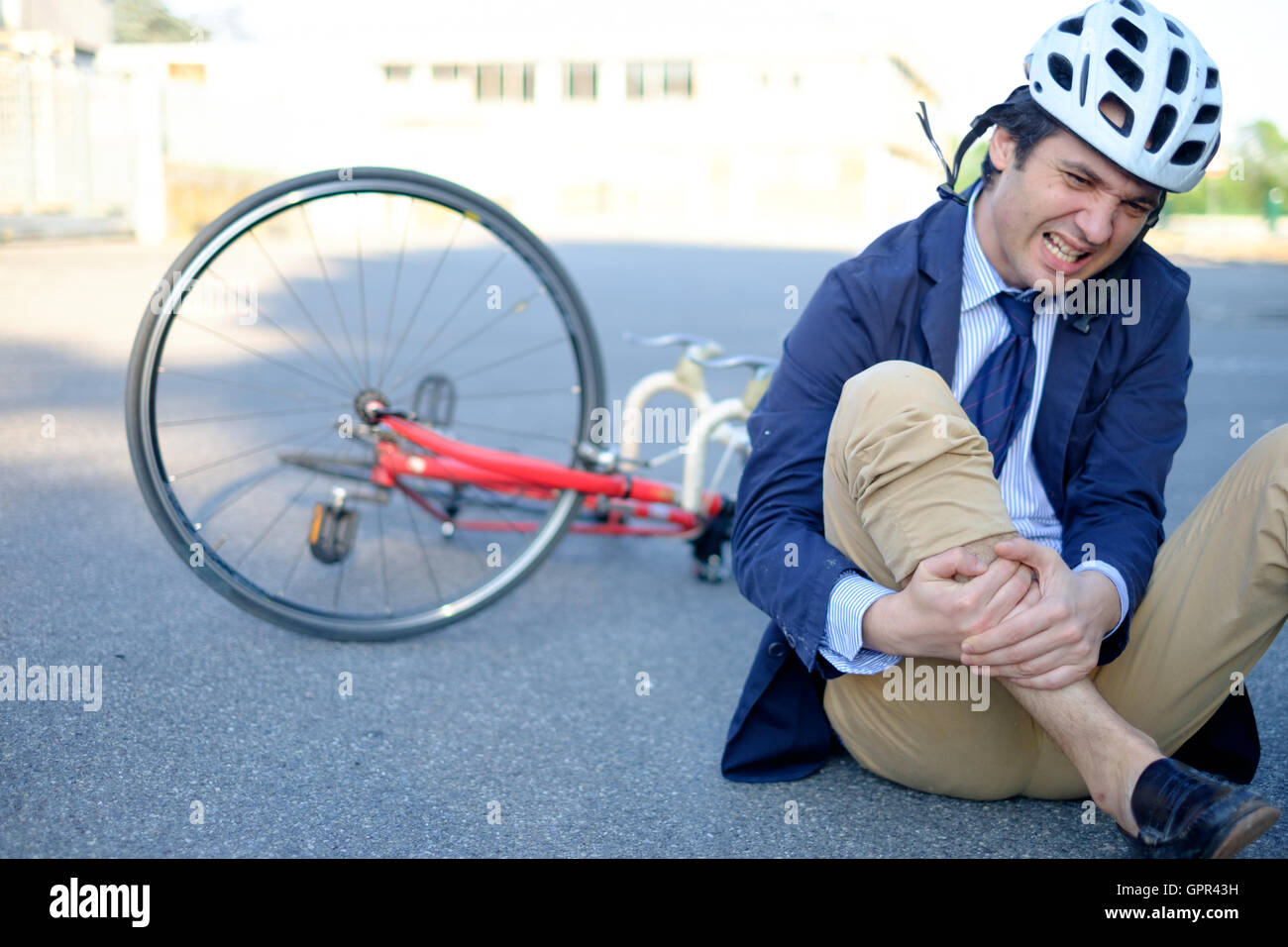 Bicycle accident road hi-res stock photography and images - Alamy