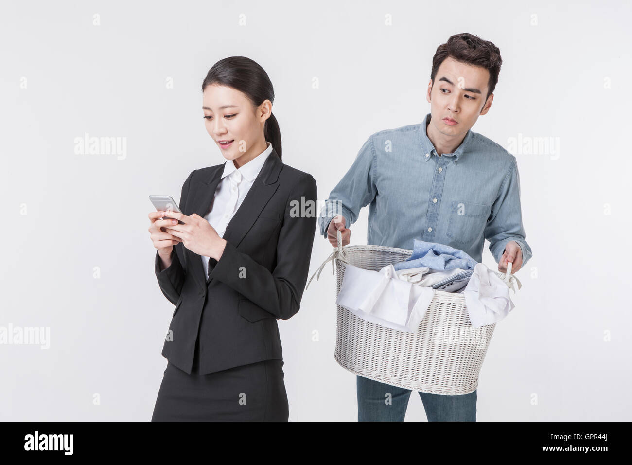 Role Reversal Couple High Resolution Stock Photography and Images - Alamy