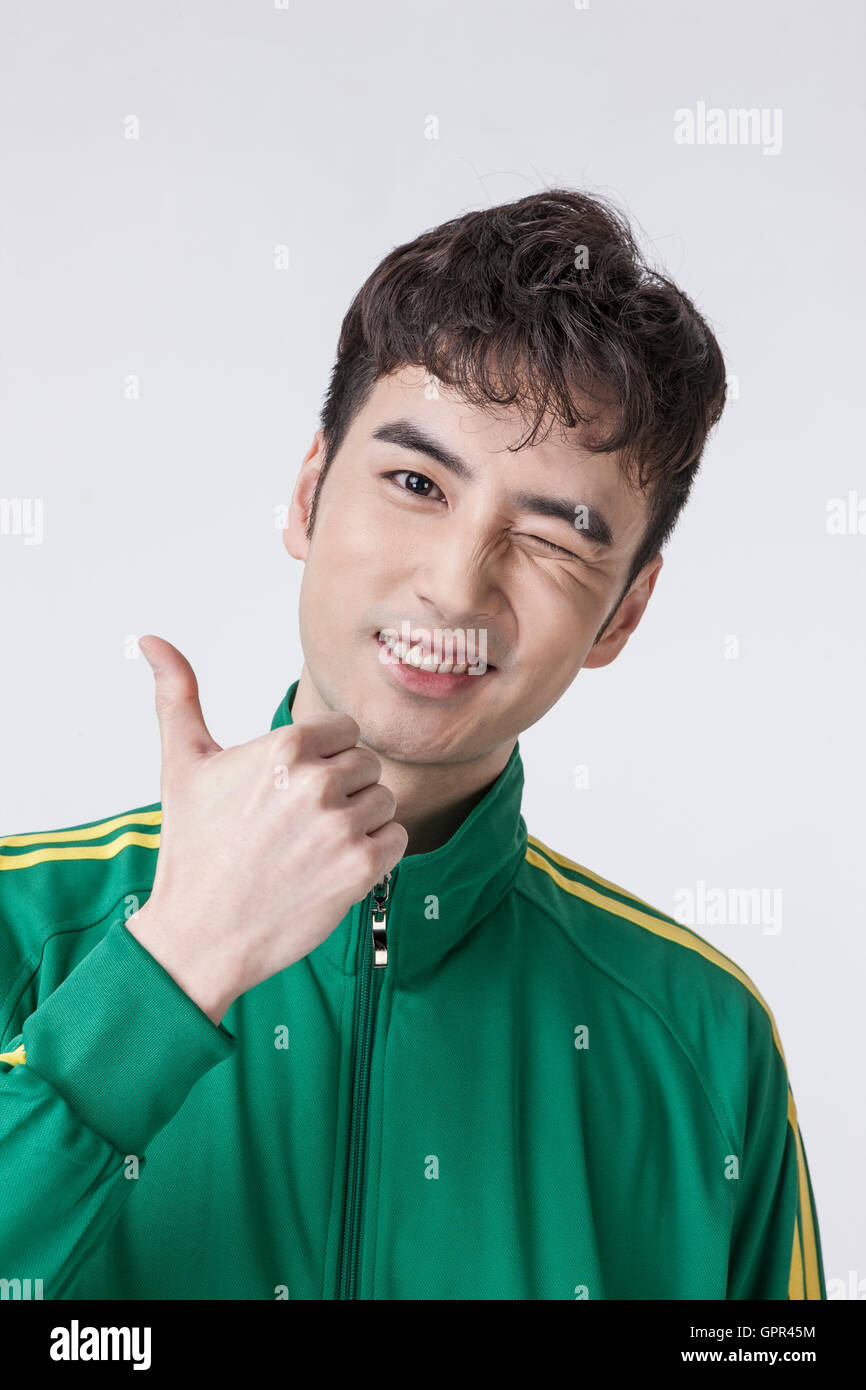 Portrait of young confident male NEET Stock Photo - Alamy