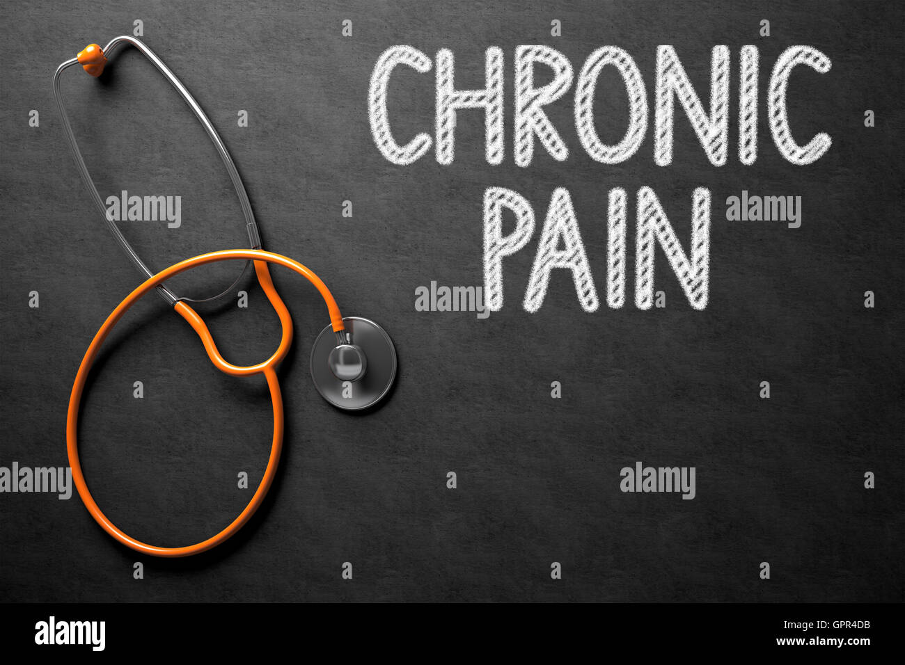 Chronic Pain on Chalkboard. 3D Illustration Stock Photo - Alamy