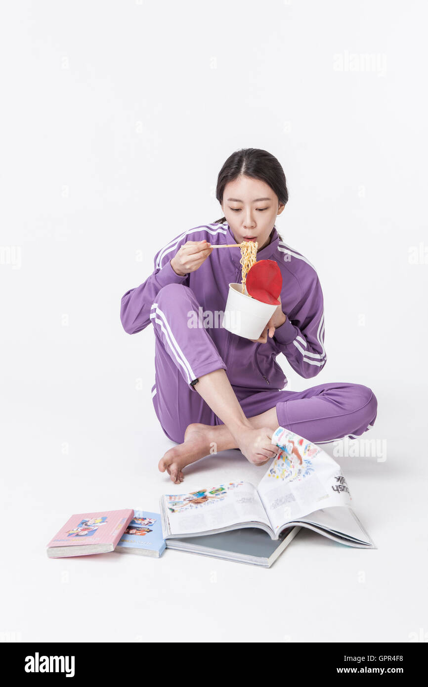 Lifestyle of young female NEET Stock Photo - Alamy