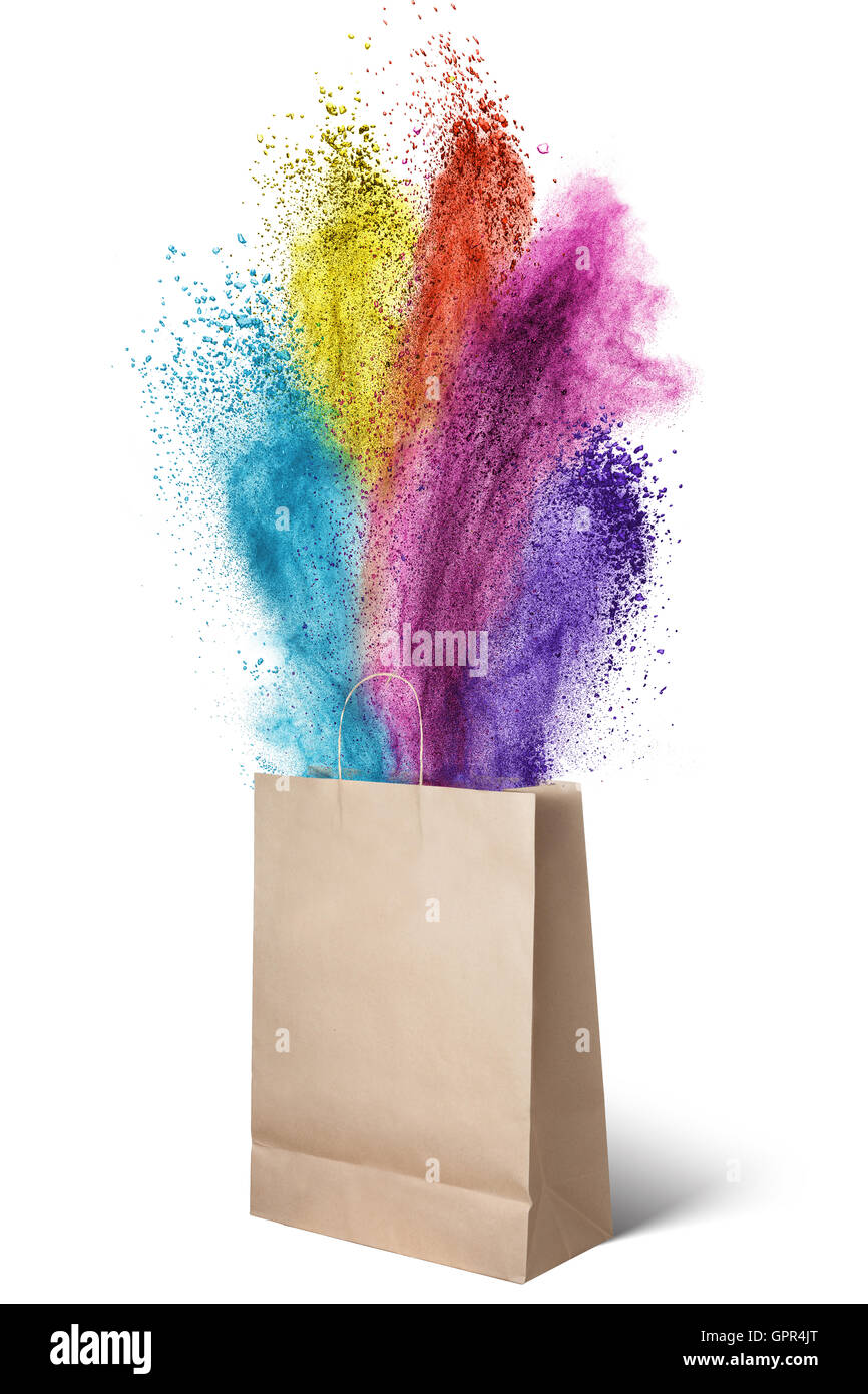 Flour brown paper bag Cut Out Stock Images & Pictures - Alamy