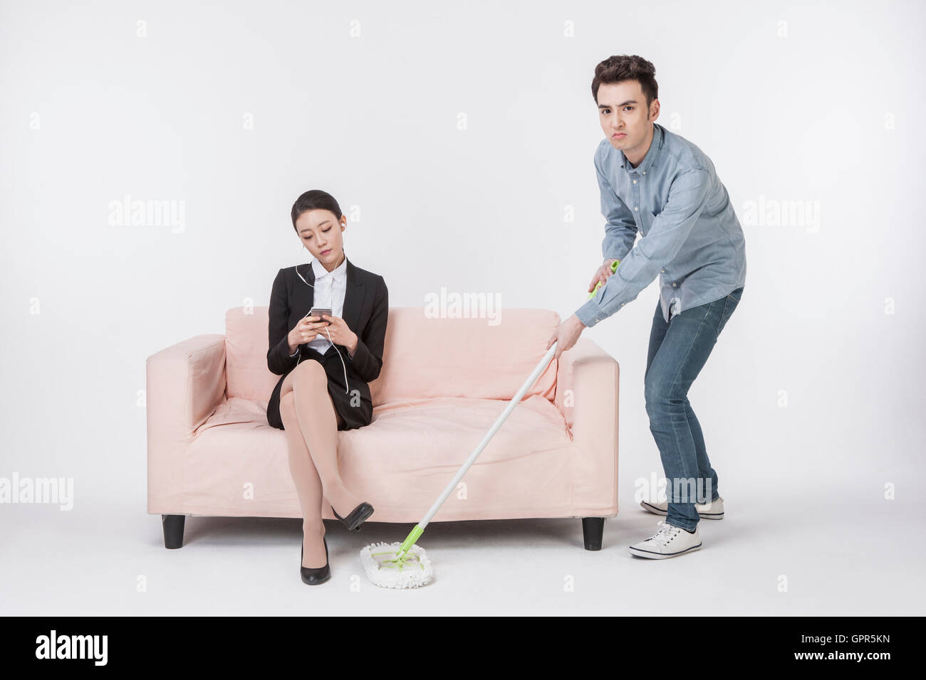 Role Reversal Couple High Resolution Stock Photography and Images - Alamy