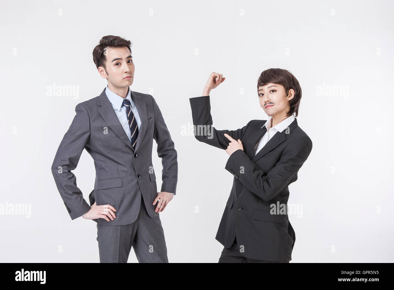 Business people boasting Stock Photo - Alamy