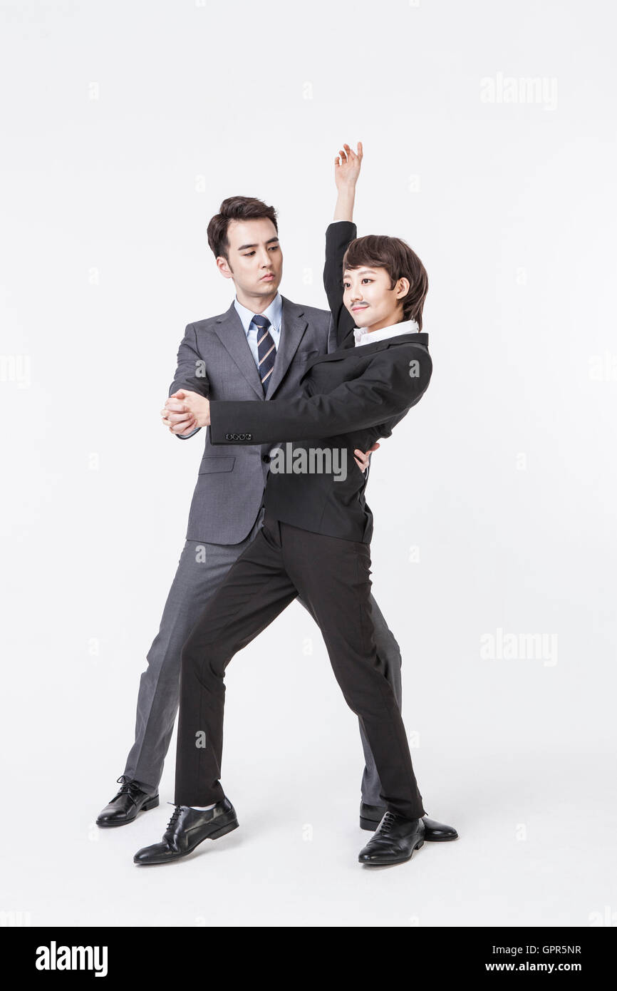 Business people dancing Stock Photo - Alamy