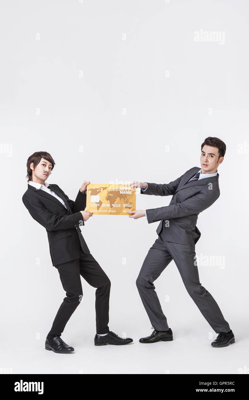 Lifestyle of business rivals Stock Photo - Alamy