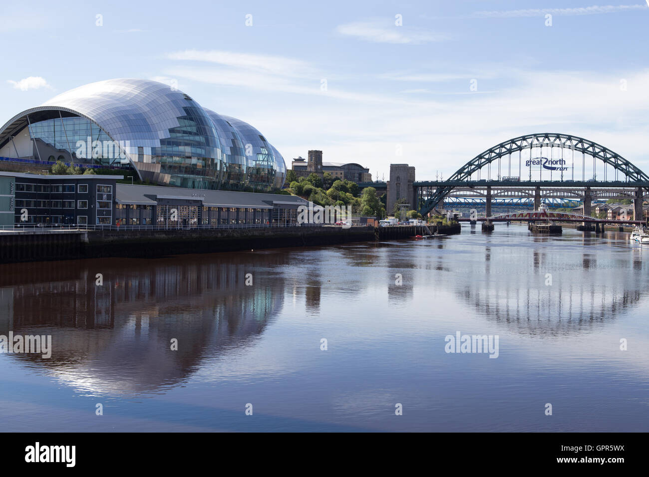 Picture of the Sage and the Tyne Bridge Stock Photo - Alamy