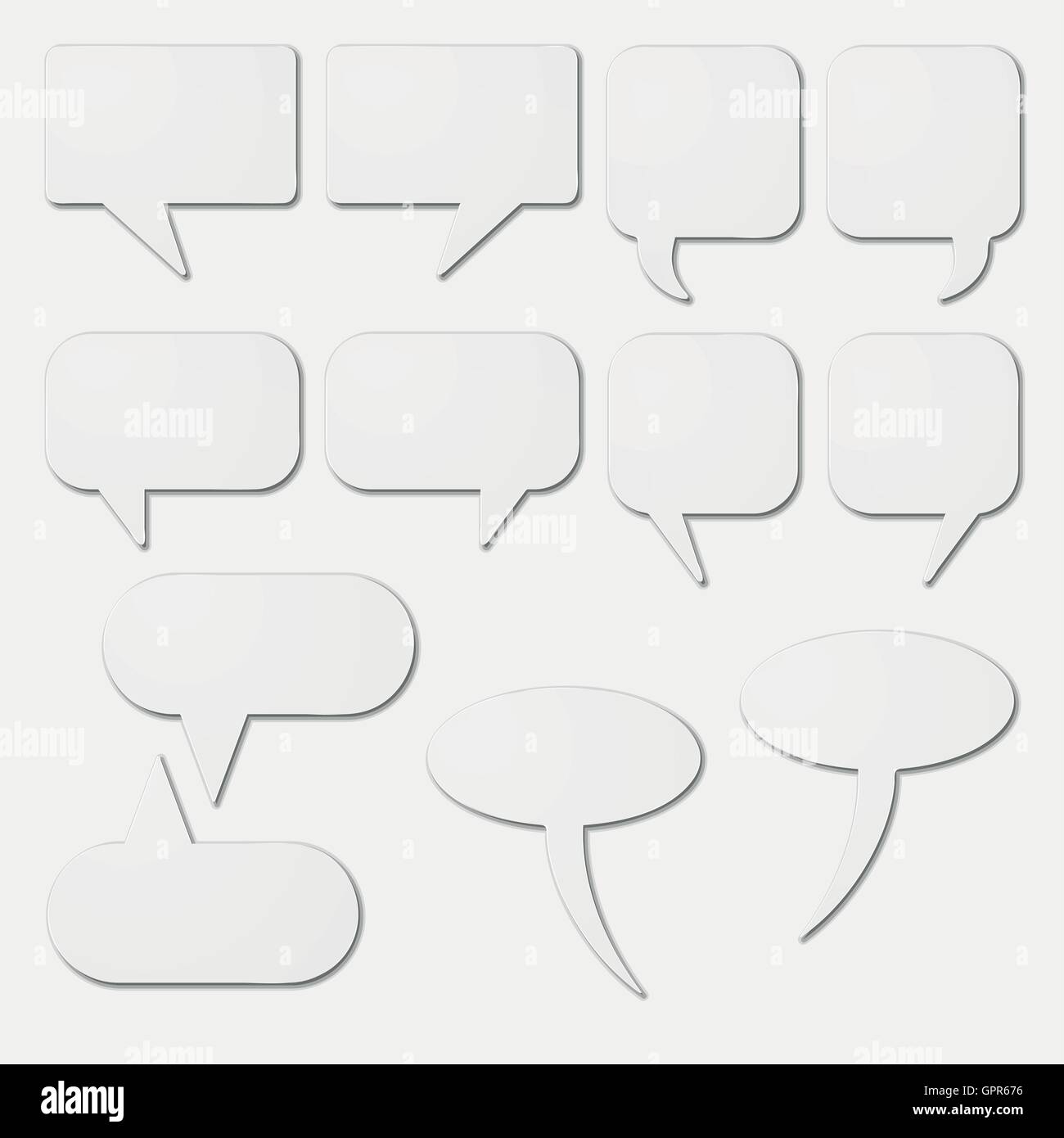 Text message speech bubbles Stock Vector Images - Alamy