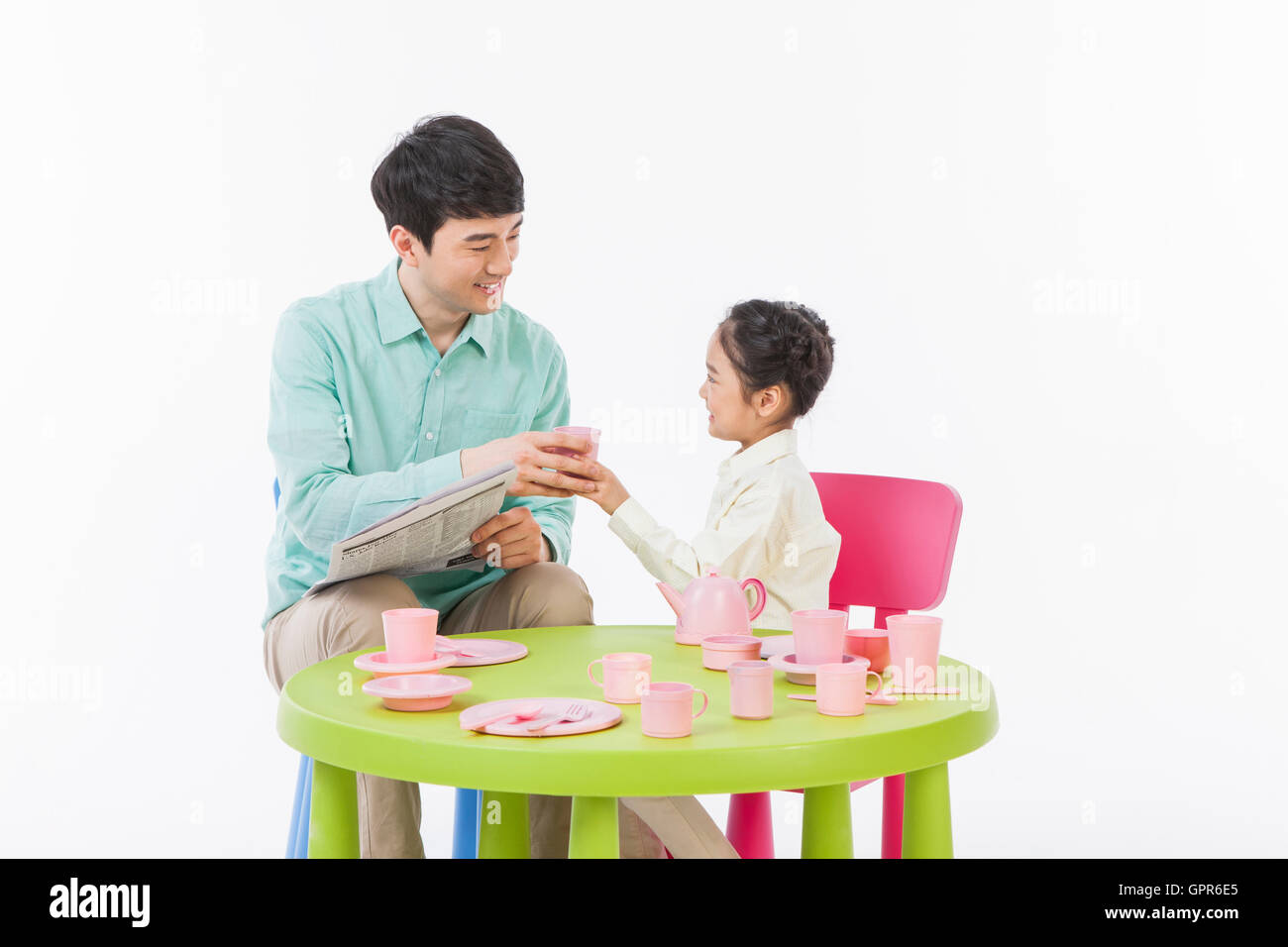 Father daughter playing together hi-res stock photography and images ...