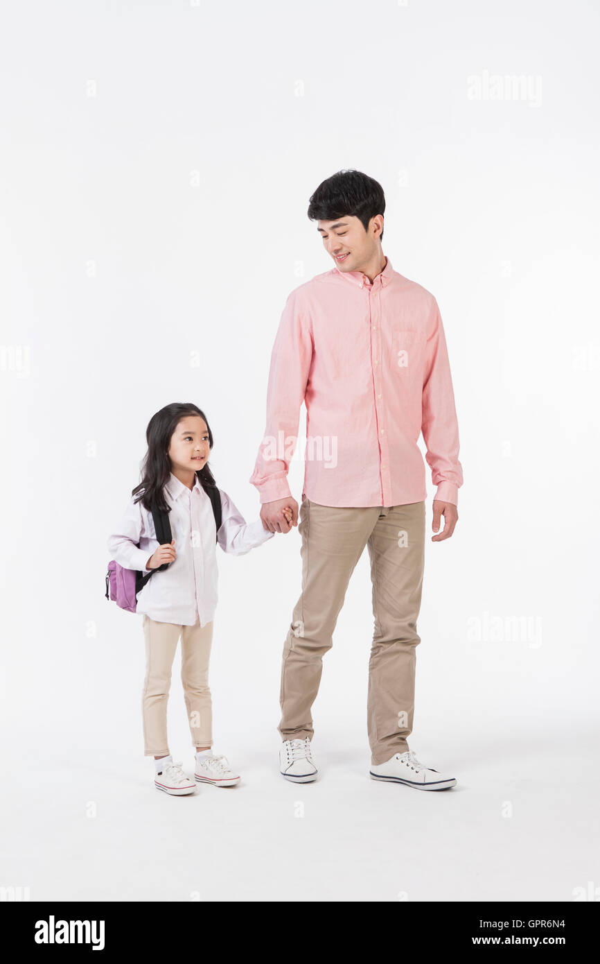 Father walking daughter hi-res stock photography and images - Alamy