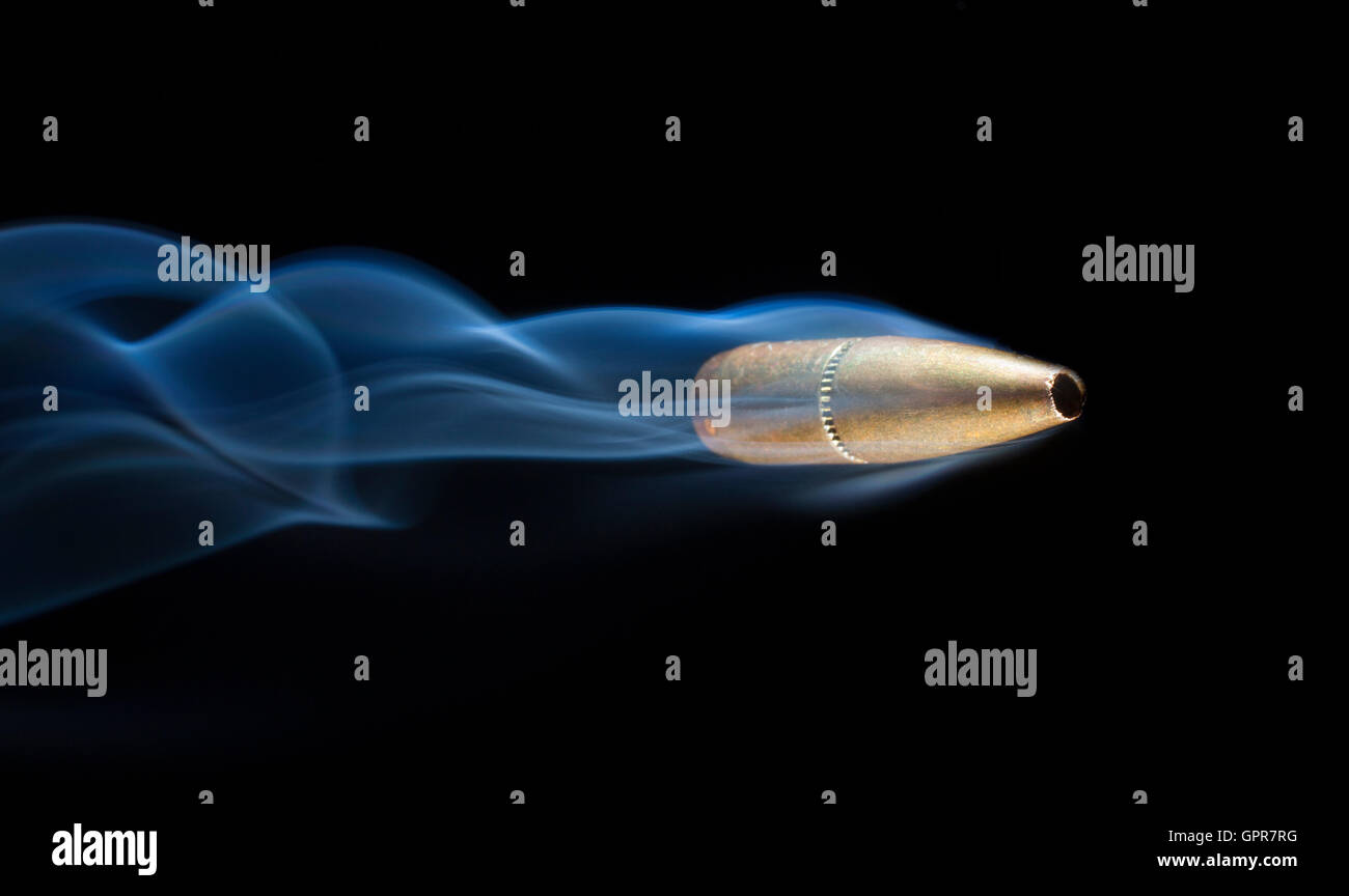 One bullet smoke on hi-res stock photography and images - Alamy