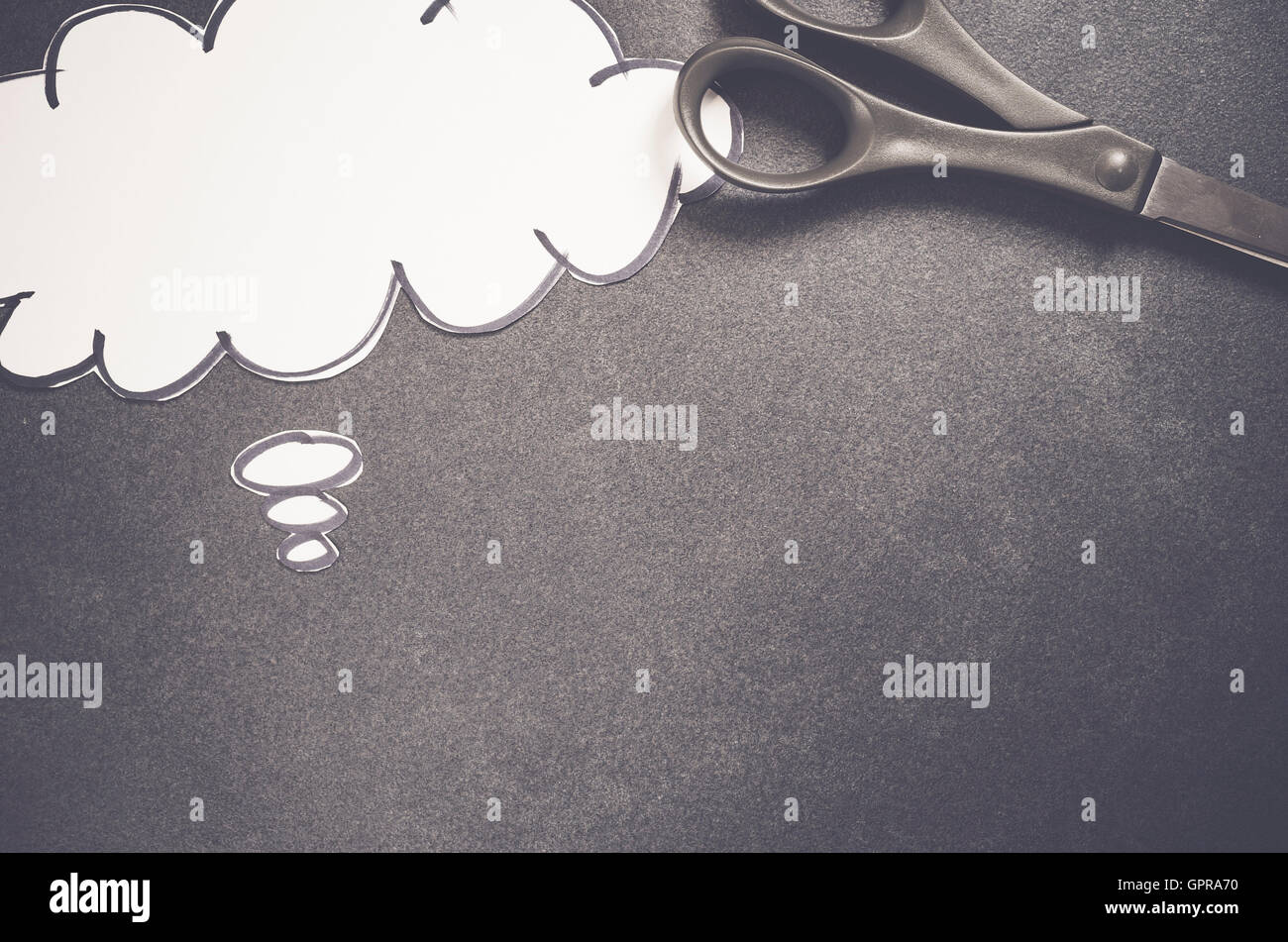 Communication blank empty scissors hi-res stock photography and images ...