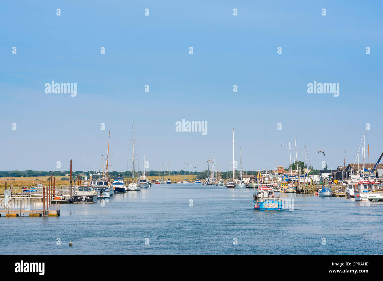 River Blyth Suffolk, view of the River Blyth with Walberswick on the ...