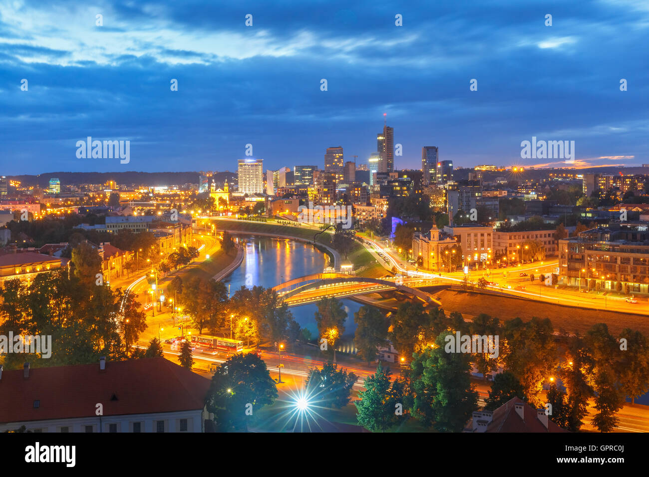 Panorama New Center of Vilnius, Lithuania Stock Photo - Alamy