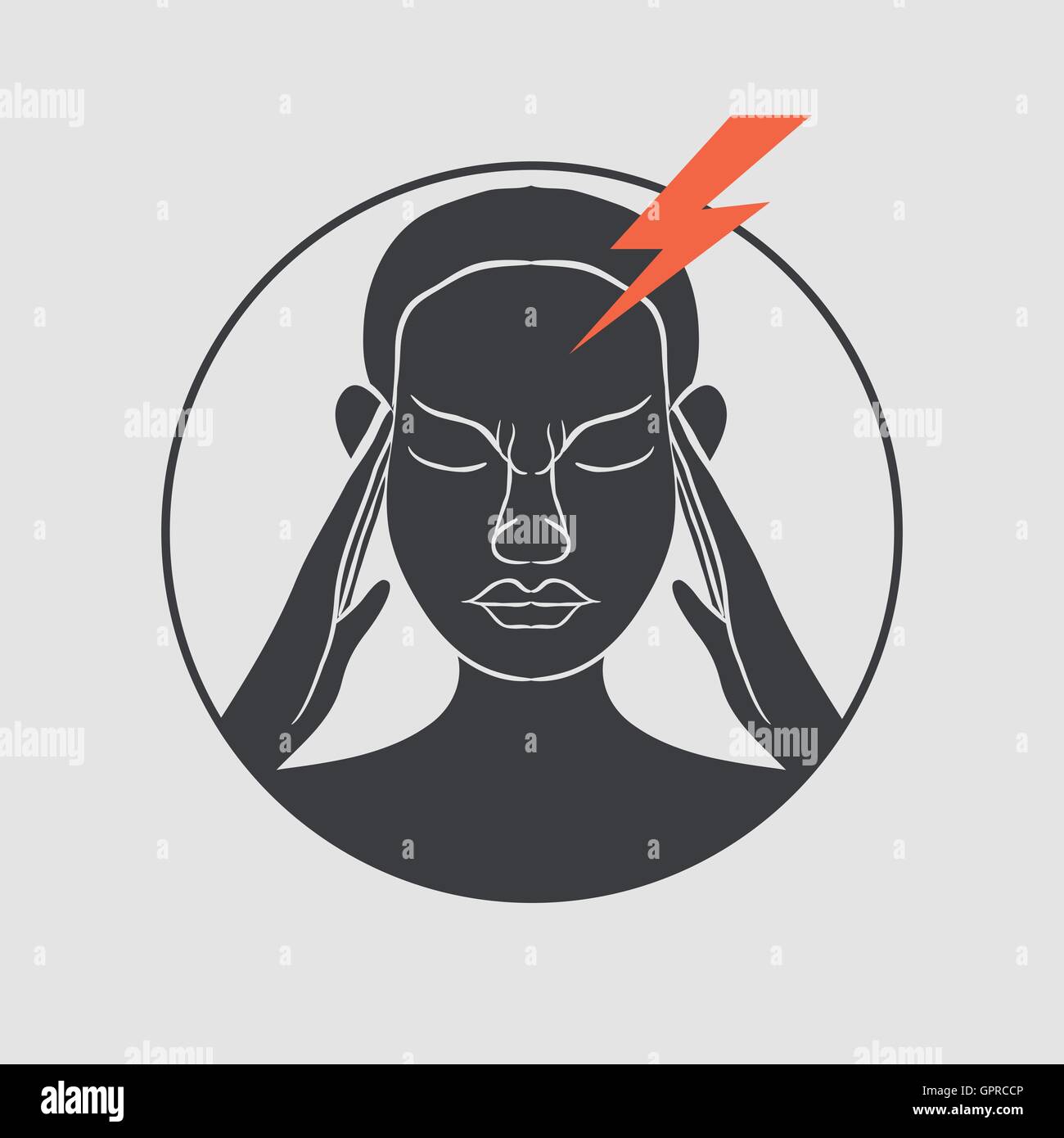 MIGRAINE logo vector Stock Vector Image & Art - Alamy