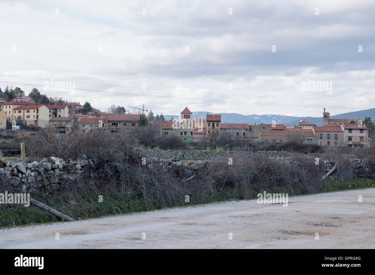 The town of Vinuesa Stock Photo - Alamy