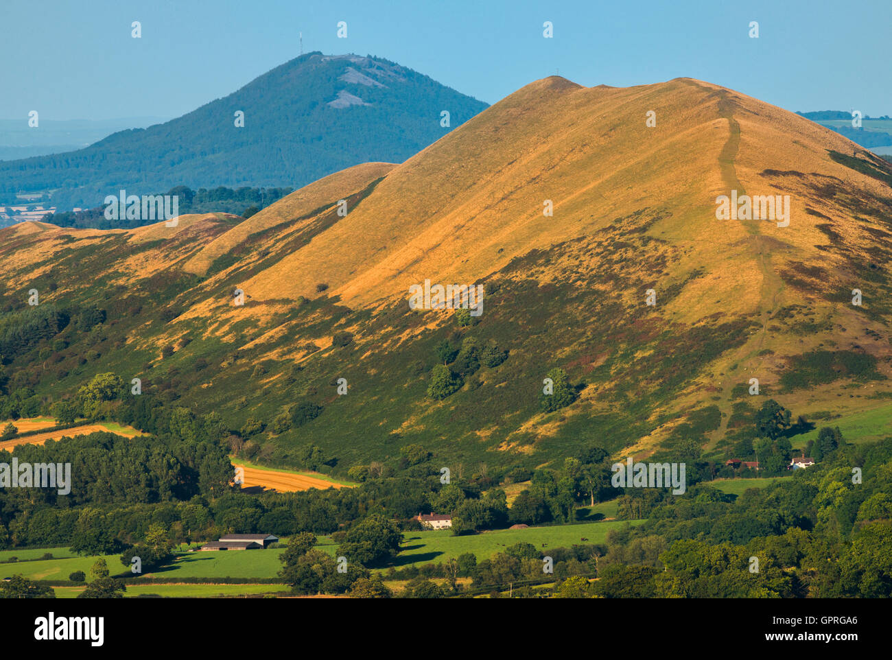 The Lawley and the Wrekin in Shropshire, England, UK Stock Photo - Alamy