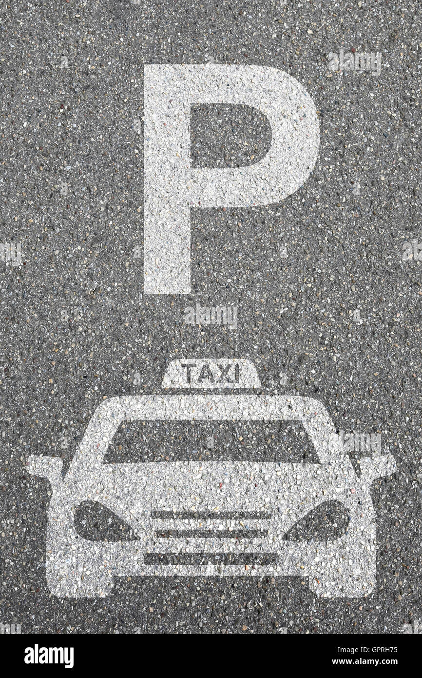 Parking lot sign car park taxi cab sign vehicle street road traffic ...