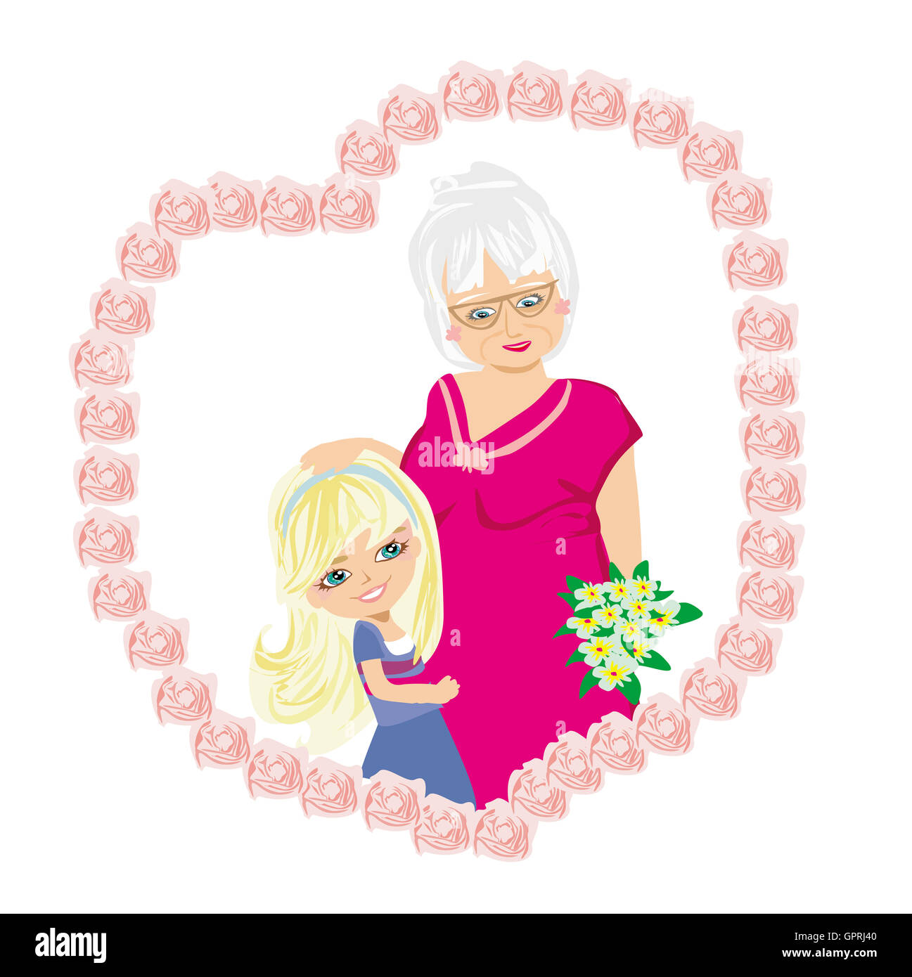 Happy Grandmas Day Stock Photo - Alamy