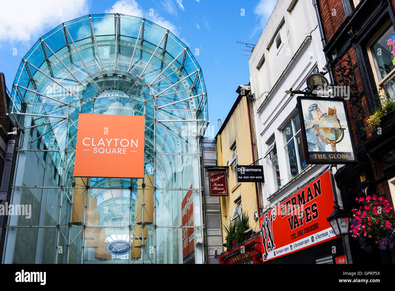 Clayton Square shopping arcade in Liverpool city centre Stock Photo - Alamy