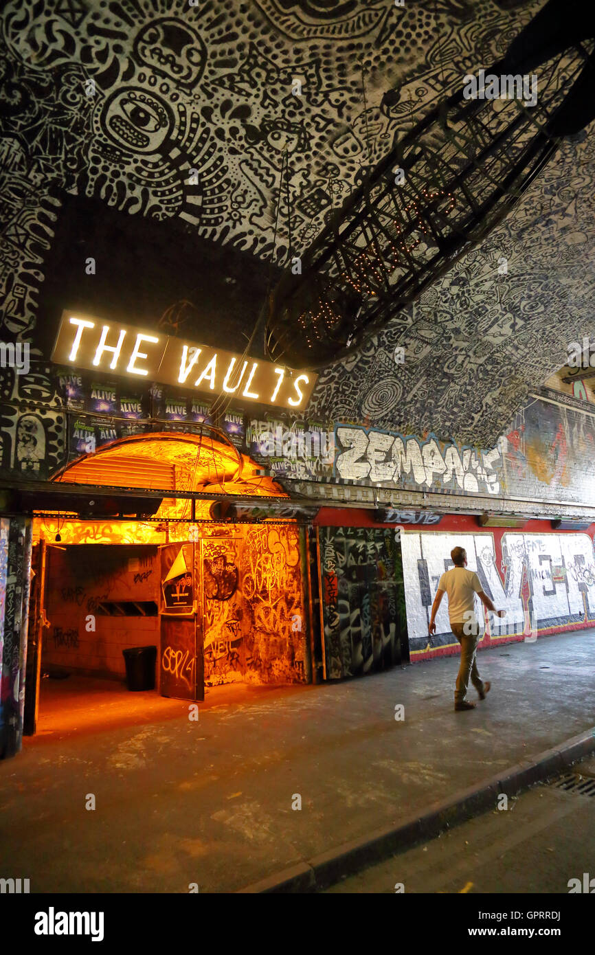 Entrance to The Vaults a multi-disciplinary arts space under Waterloo ...
