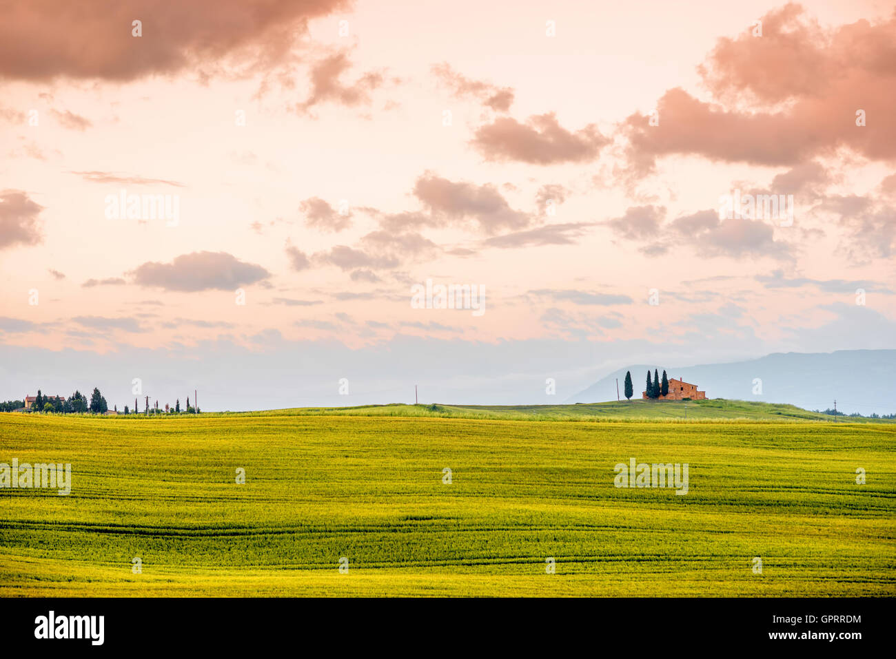 Beautiful tuscan landscape view Stock Photo - Alamy
