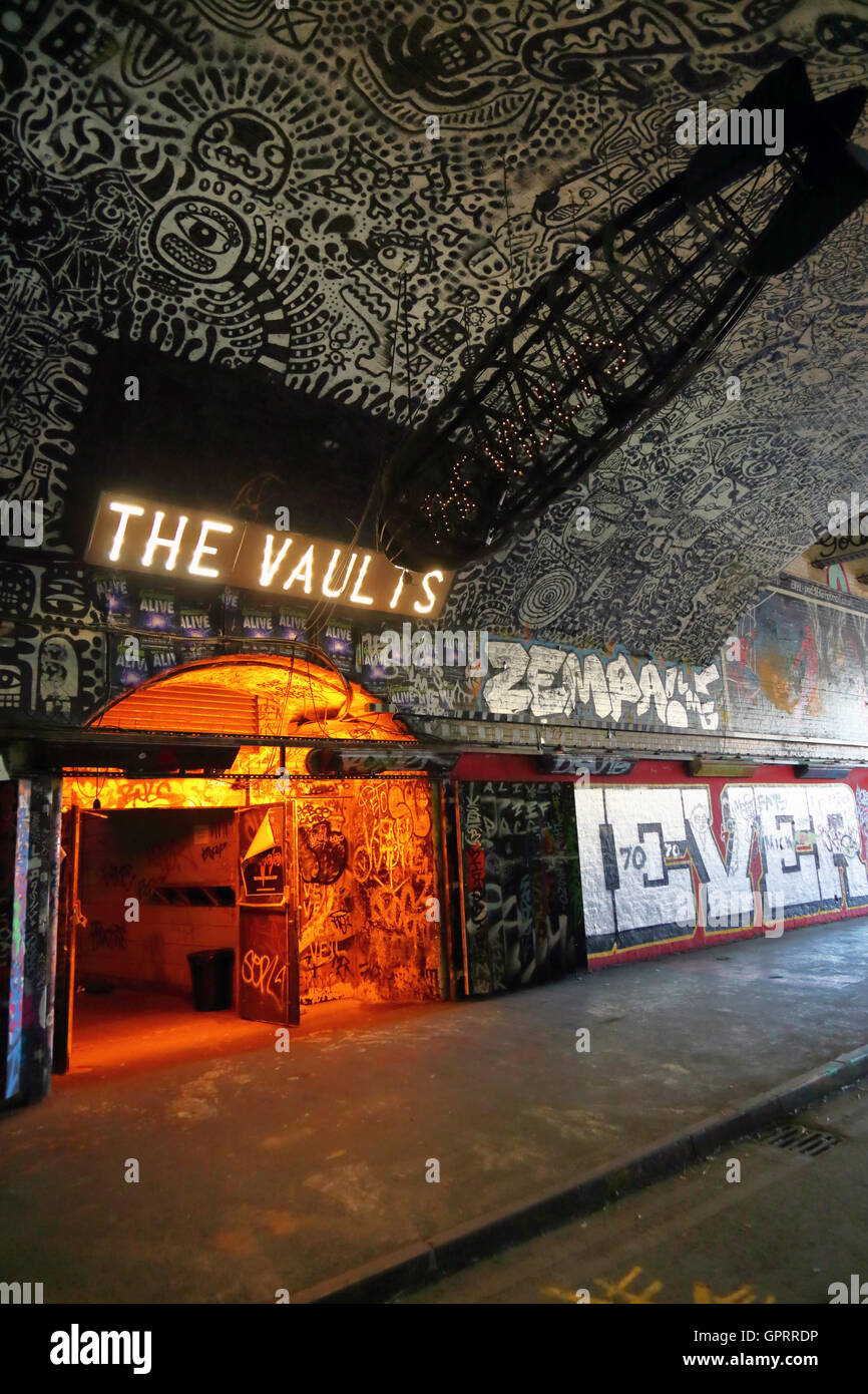 Entrance to The Vaults a multi-disciplinary arts space under Waterloo ...