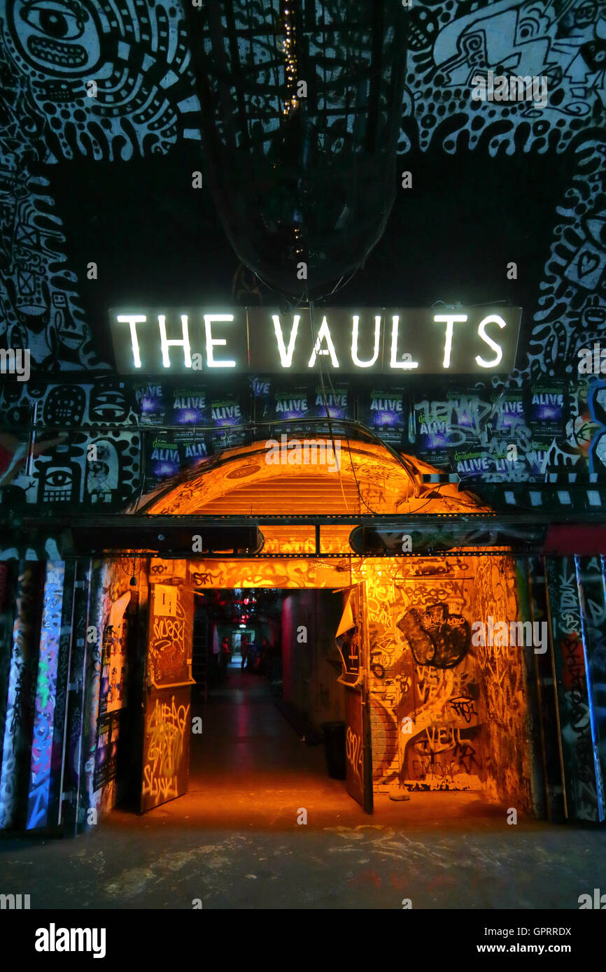 Entrance to The Vaults a multi-disciplinary arts space under Waterloo ...