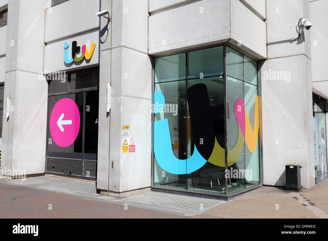 Kent House headquarters of British Television channel 3, ITV Stock ...