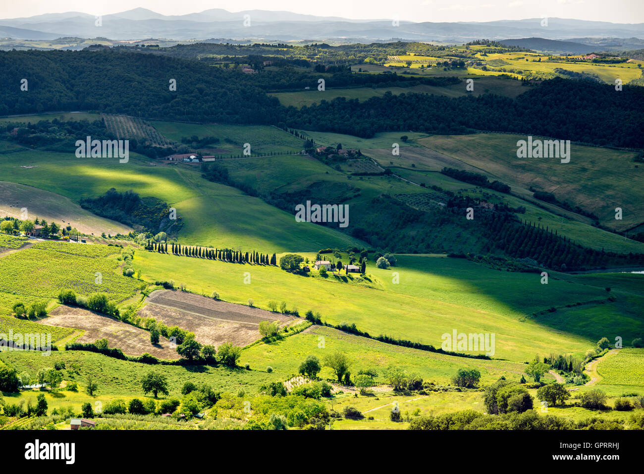 Beautiful tuscan landscape view Stock Photo - Alamy