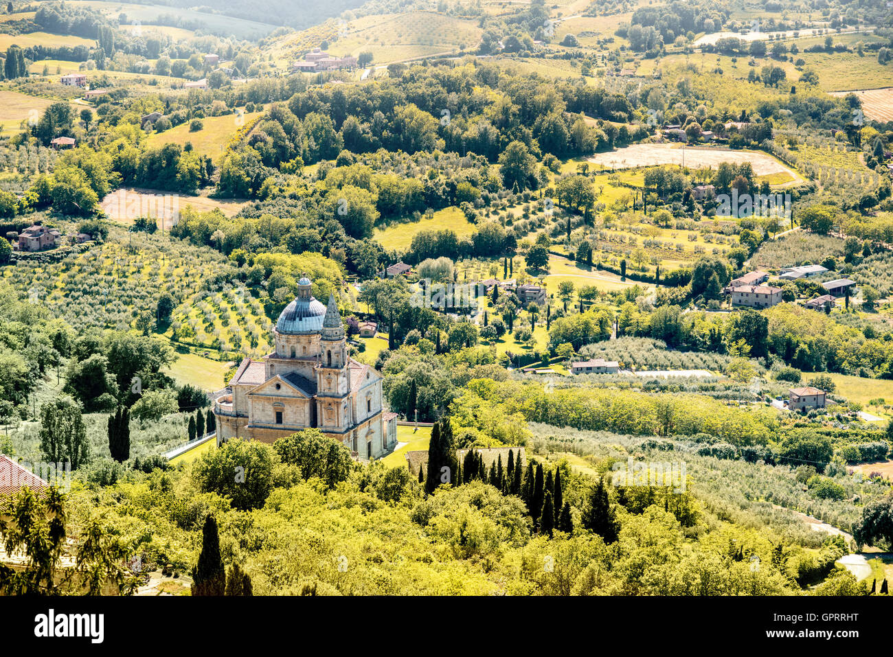 Beautiful tuscan landscape view Stock Photo - Alamy