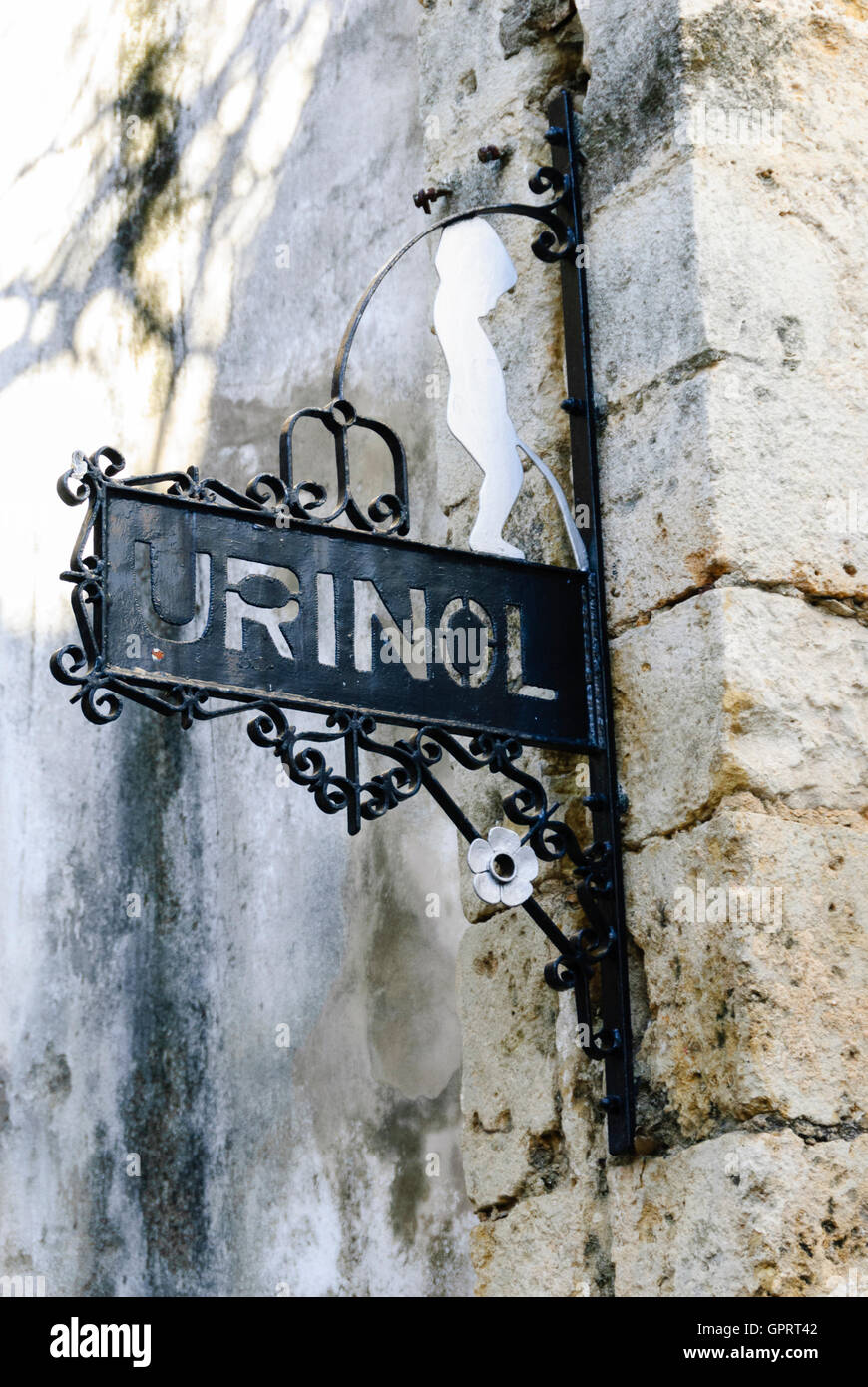 Urinal sign hi-res stock photography and images - Alamy