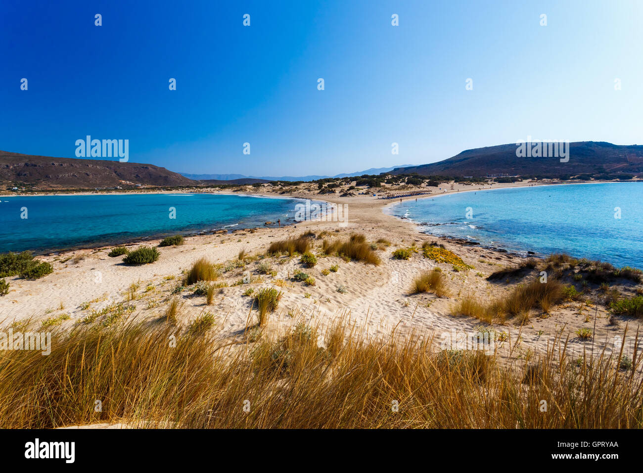 Simos beach in Elafonisos island with its idyllic exotic beaches and ...