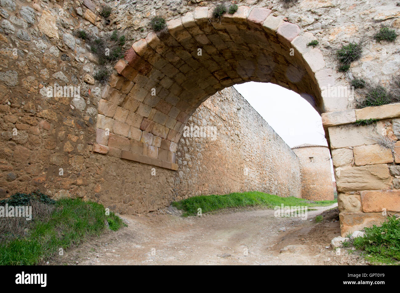 Almenar de Soria Castle Stock Photo - Alamy