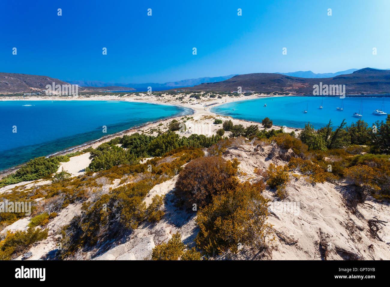 Simos beach in Elafonisos island with its idyllic exotic beaches and ...