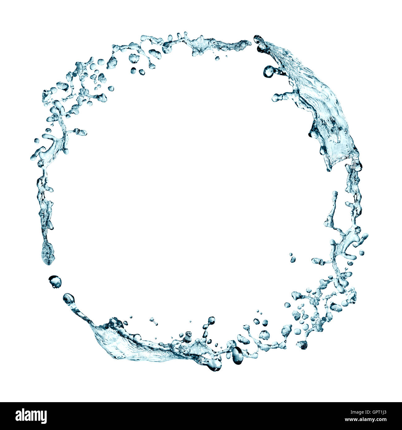 Blue water circle Cut Out Stock Images & Pictures - Alamy
