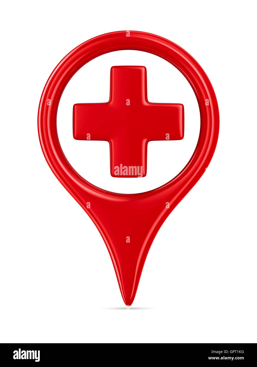 Symbol plus on white background. Isolated 3D image Stock Photo - Alamy