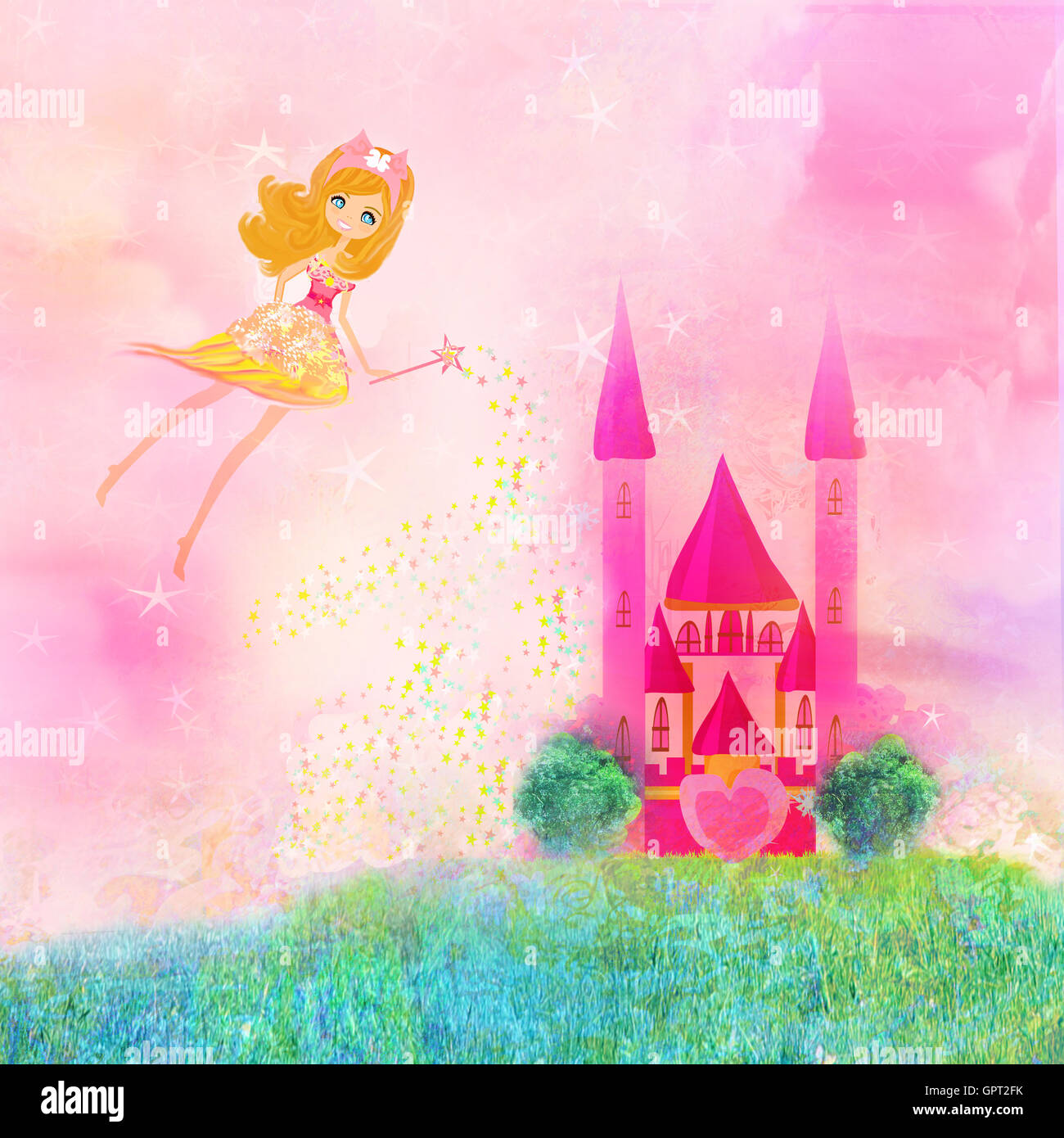 Magic Fairy Tale Princess Castle Stock Photo - Alamy