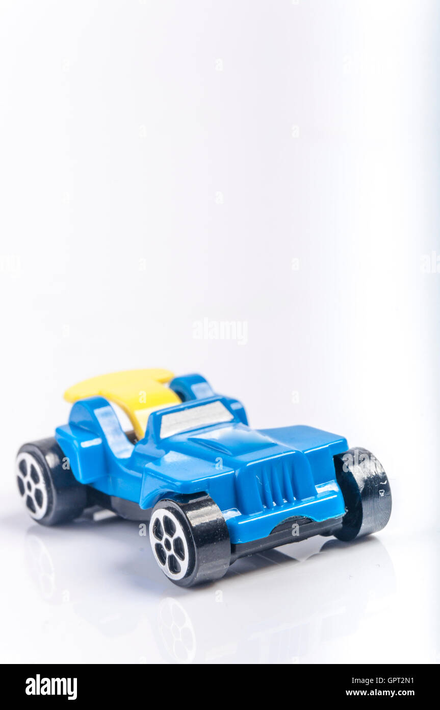Blue plastic car toy hi-res stock photography and images - Alamy