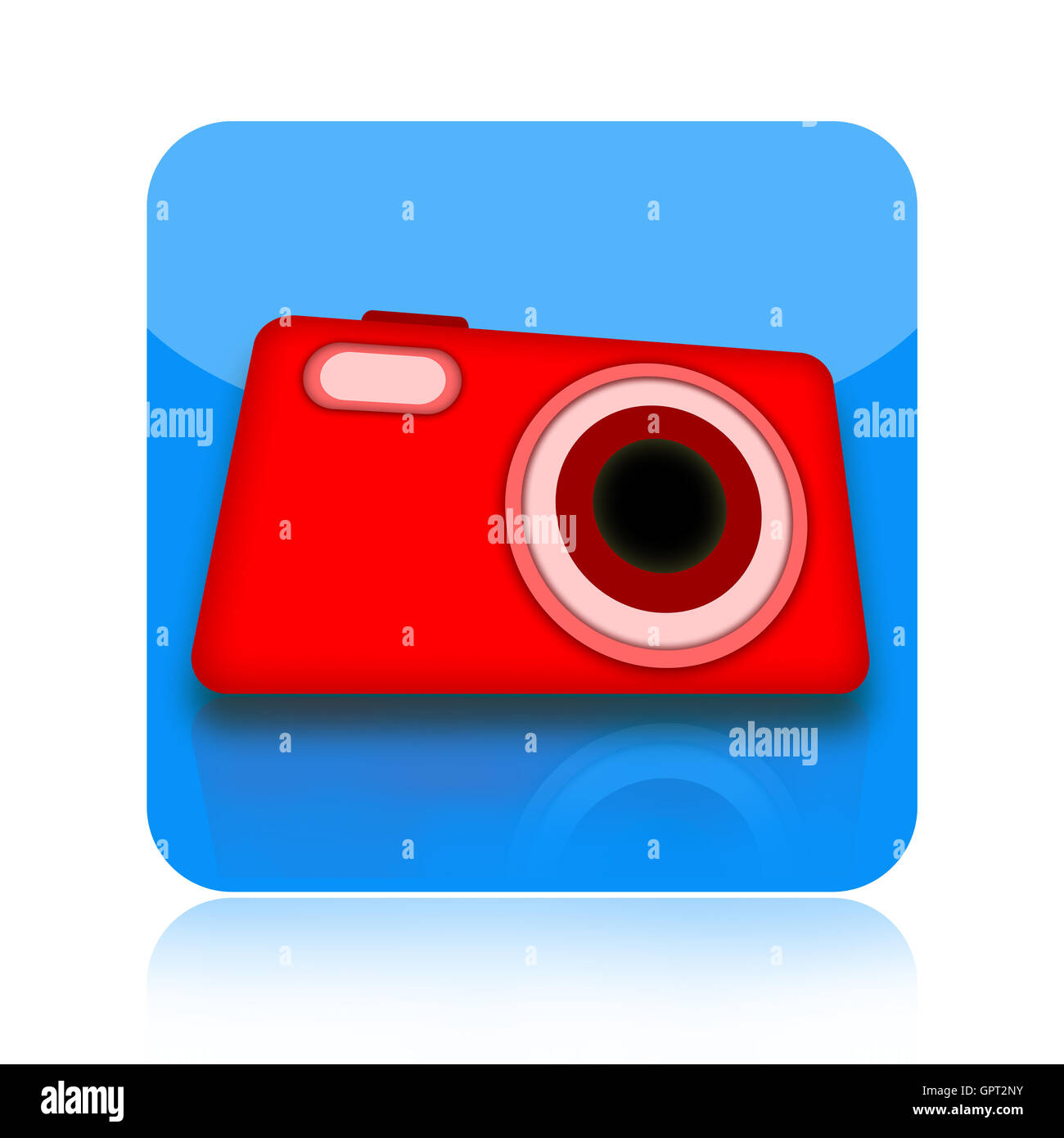 Digital photo camera icon Stock Photo - Alamy
