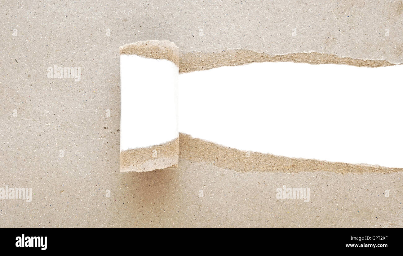 gray torn paper, ready for your message Stock Photo - Alamy