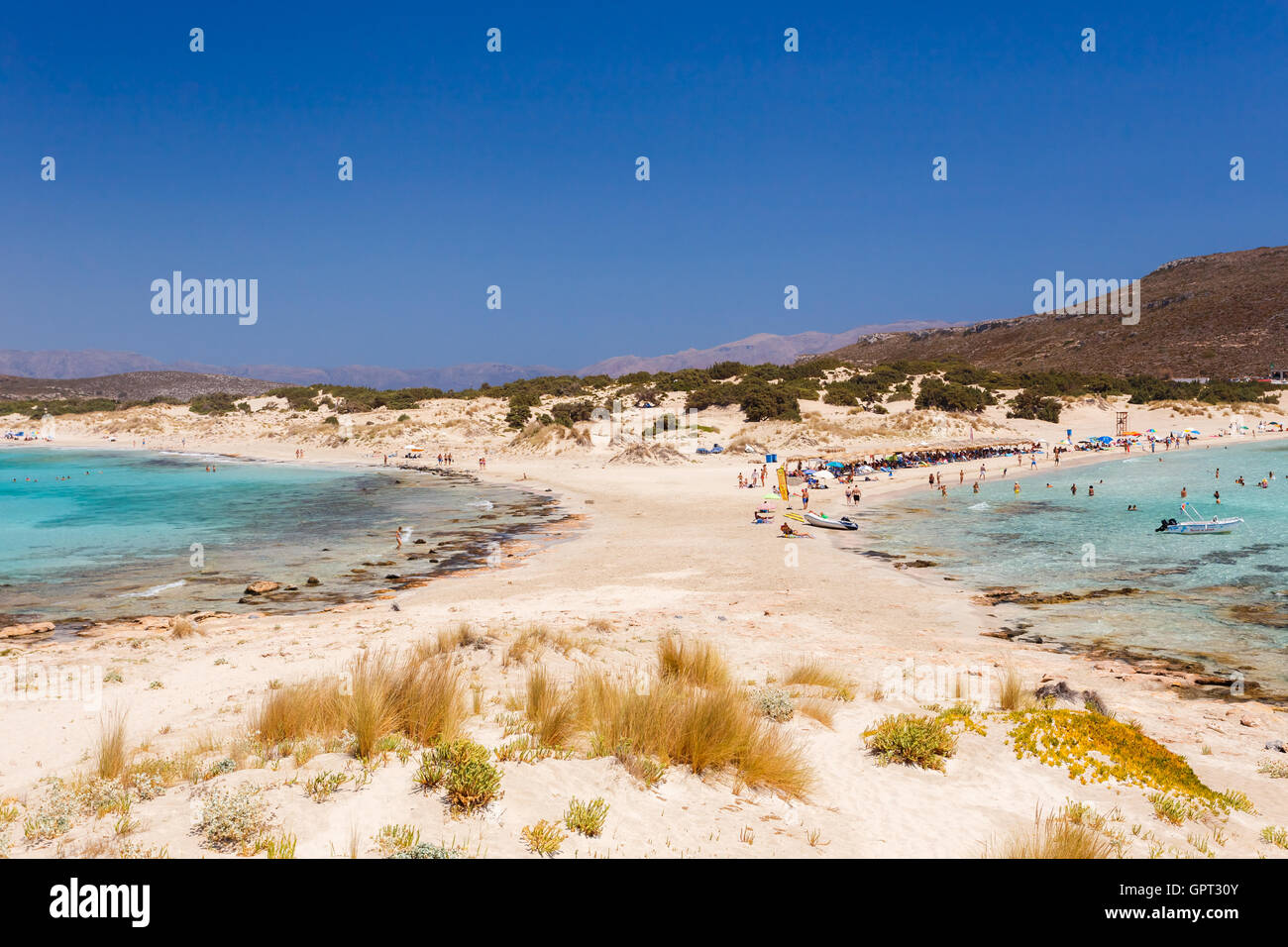 Simos beach in Elafonisos island with its idyllic exotic beaches and ...