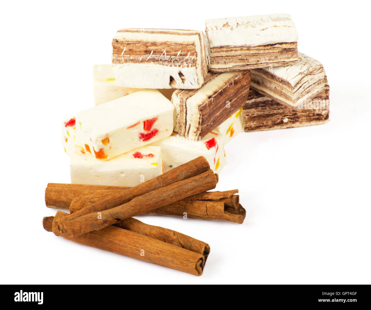Closeup of sweets and cinnamon Stock Photo - Alamy