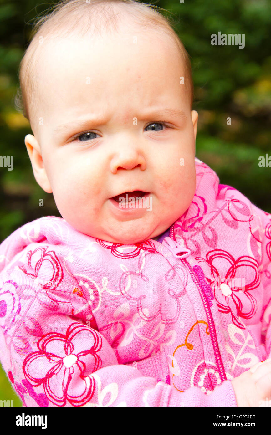 Infant Girl Portrait Stock Photo - Alamy