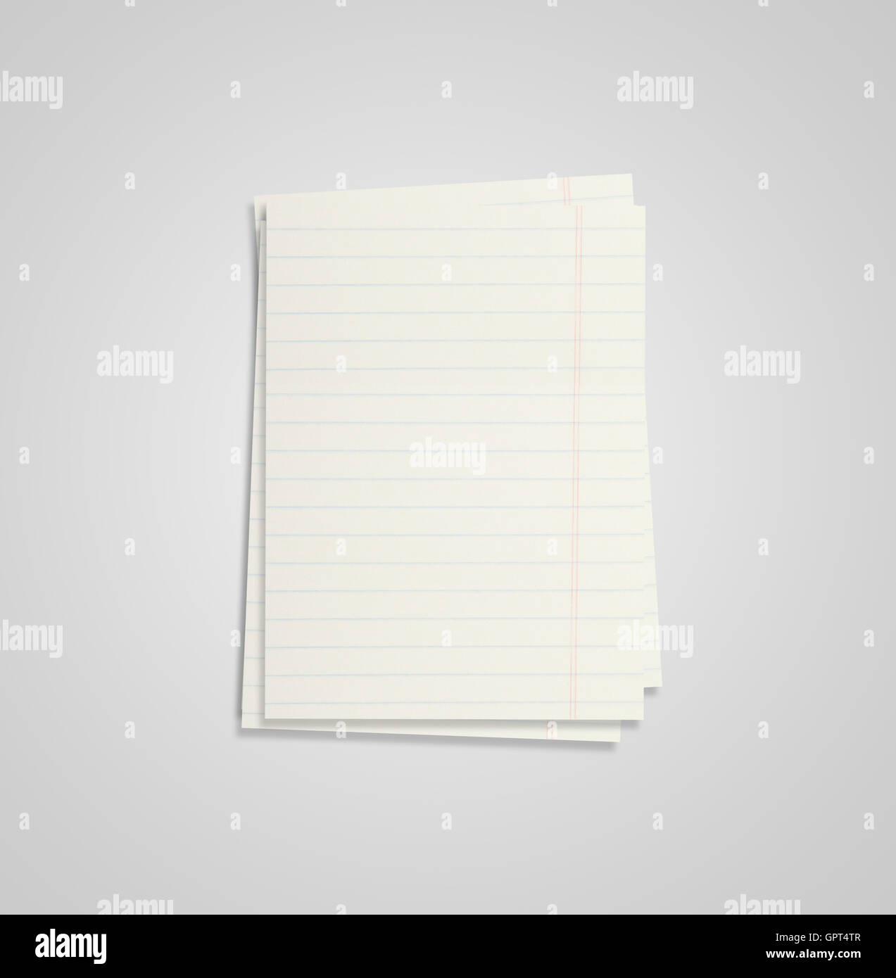 Some sheets from notebook with bookmarks Stock Photo - Alamy