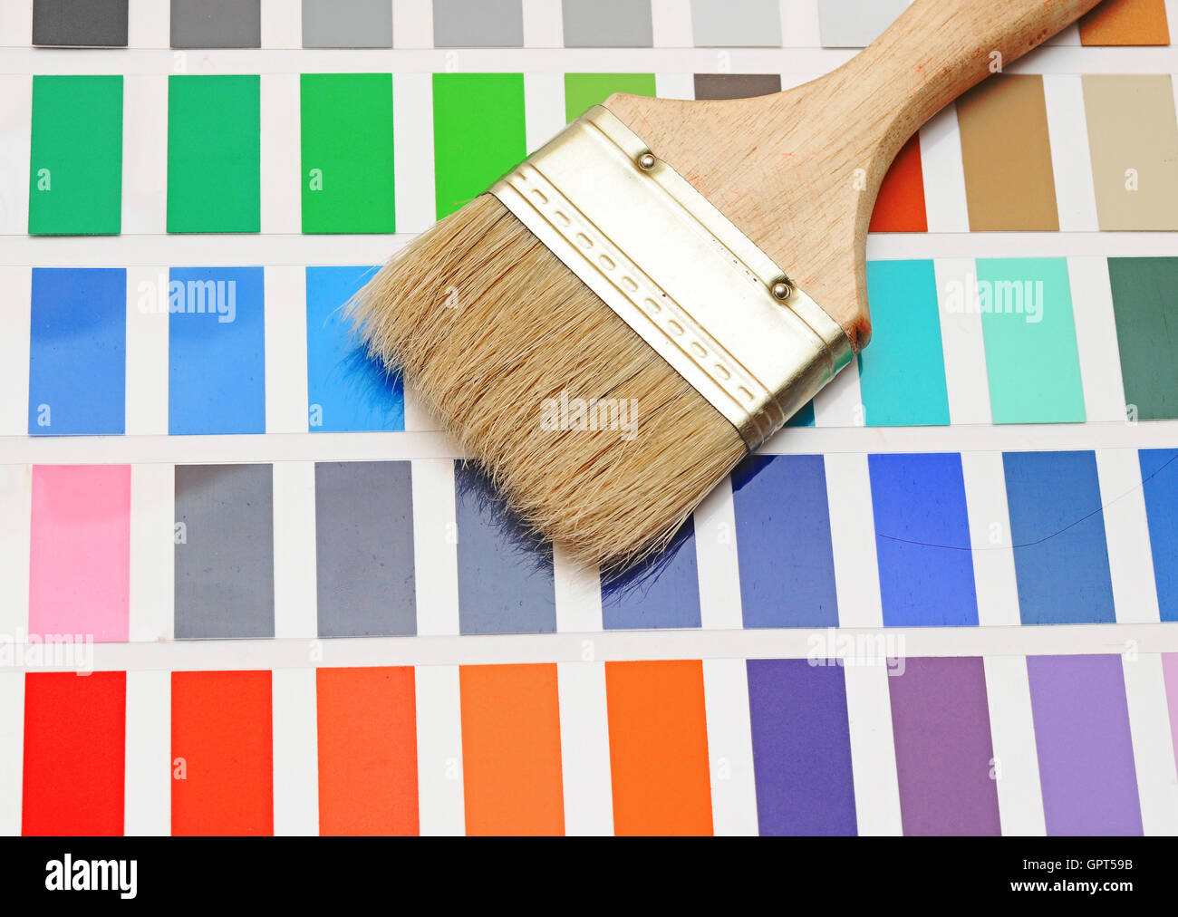 Brush color paint over hi-res stock photography and images - Alamy
