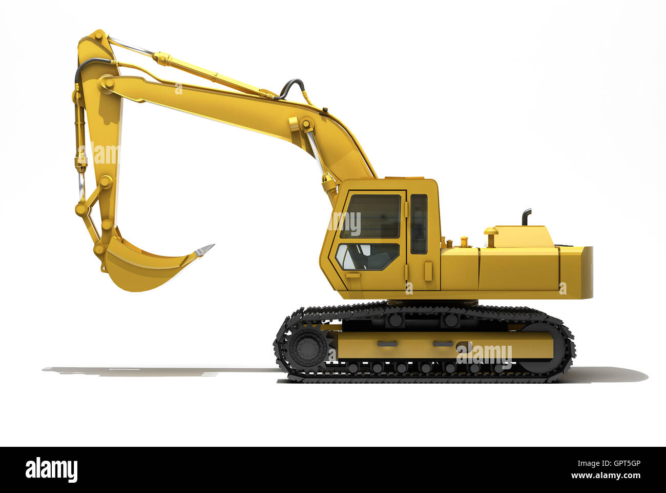 Excavator movement Cut Out Stock Images & Pictures - Alamy