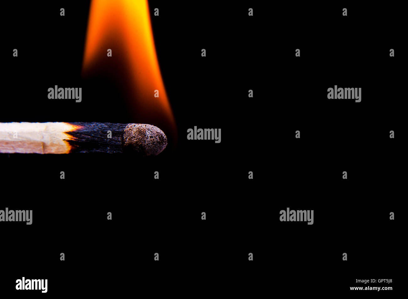 Match flame blue background hi-res stock photography and images - Alamy