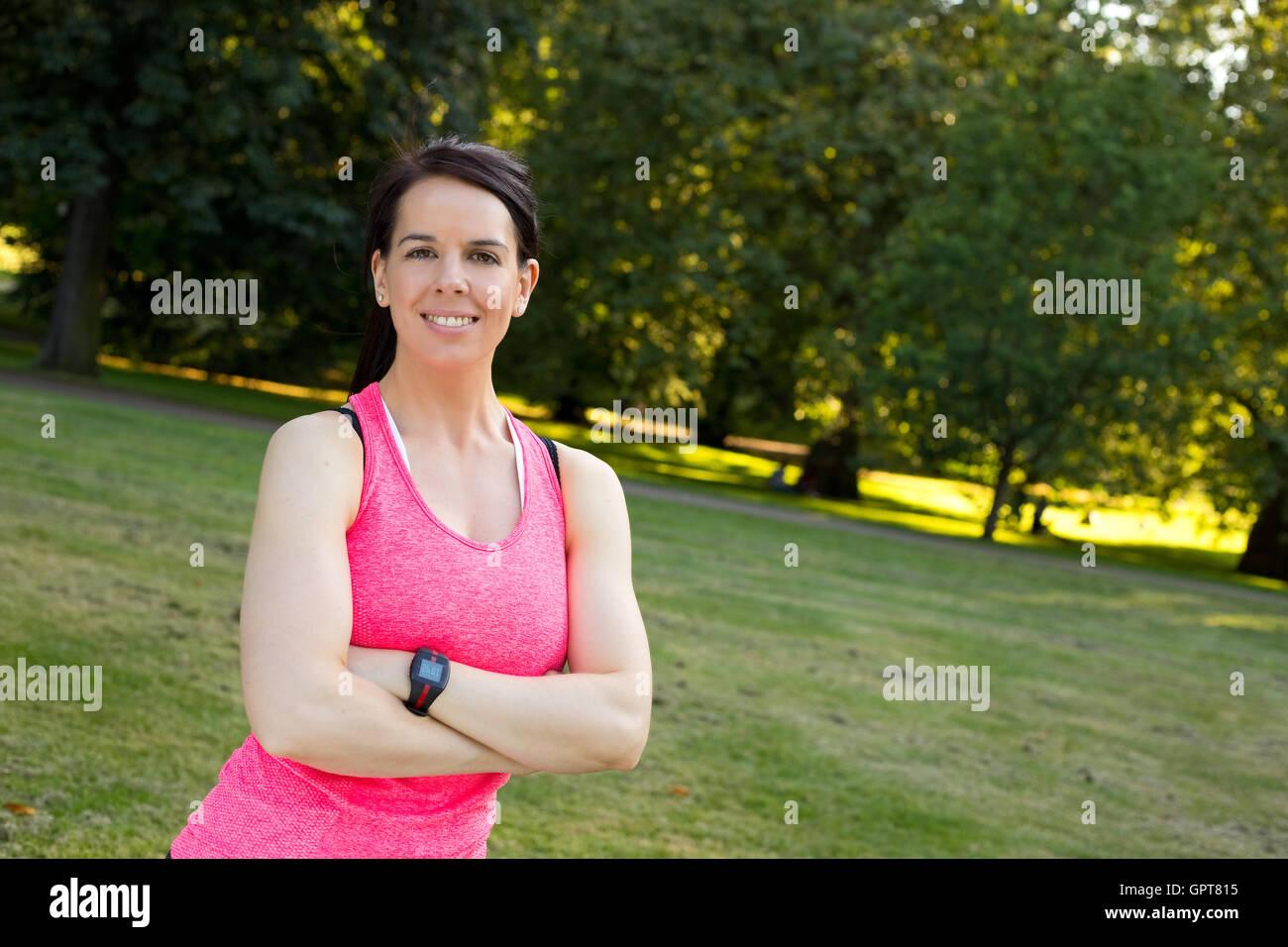portrait of a fitness woman Stock Photo - Alamy