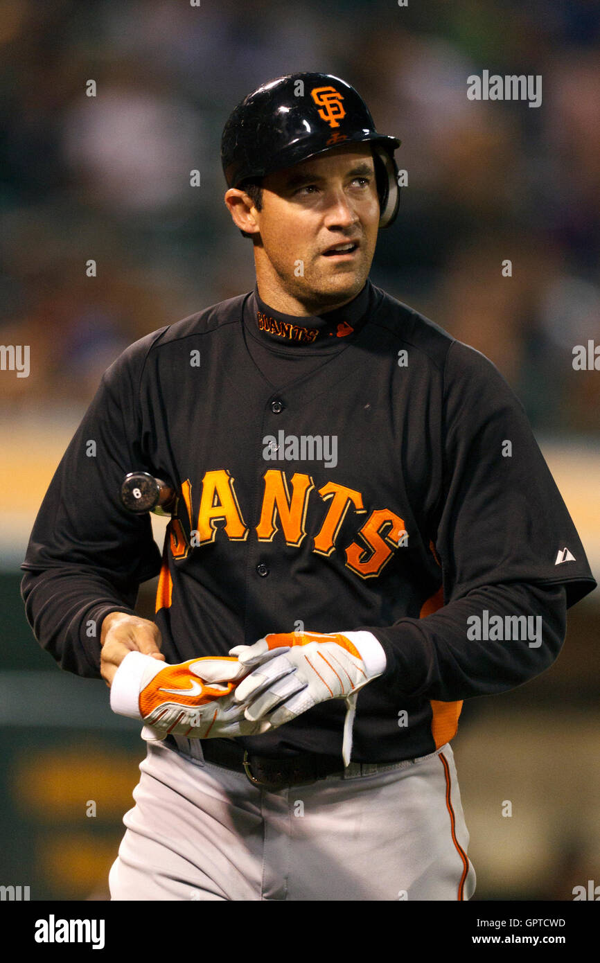 March 29, 2011; Oakland, CA, USA; San Francisco Giants left fielder Pat ...